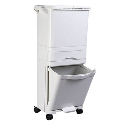 All-in-one Waste Separation Bin - Garbage Can - Recycling Pedal Bin ...