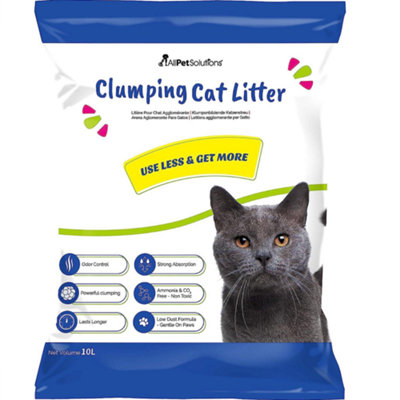 All Pet Solutions Low Dust Clumping Bentonite Cat Litter 10L