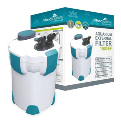 All Pond Solutions 1000L/H Aquarium External Filter 1000EF