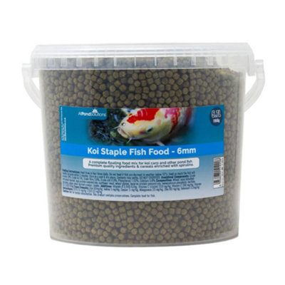 All Pond Solutions Koi Floating Staple Fish Food 6mm | DIY at B&Q