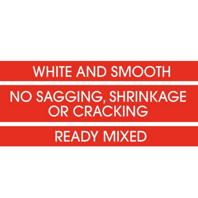 ALL PURPOSE FILLER White 600g Smooth Ready Mixed Interior Exterior Use ...