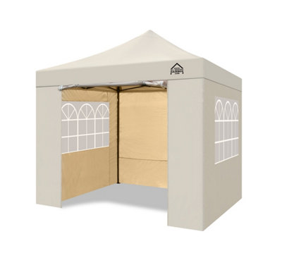 All Seasons Gazebos 3x3 Full Waterproof Pop Up Gazebo with 4 ...