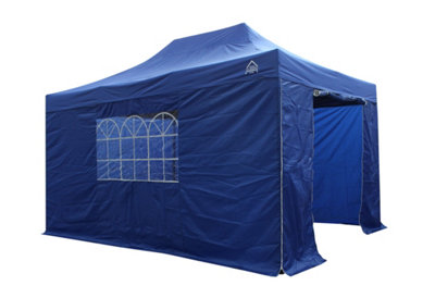 All Seasons Gazebos 3x4.5 Full Waterproof Pop Up Gazebo with 4 ...