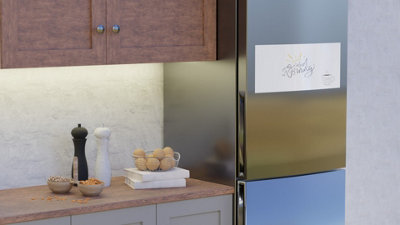 ALLboards 50x20cm magnetic dry-wipe overlay sheet - white