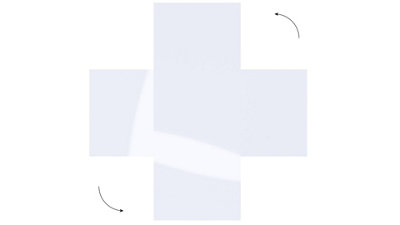 ALLboards 50x20cm magnetic dry-wipe overlay sheet - white