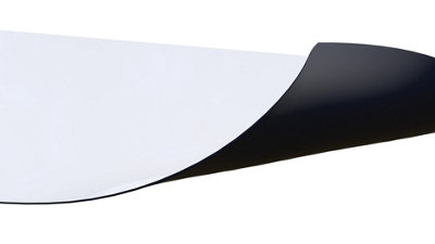 ALLboards 50x20cm magnetic dry-wipe overlay sheet - white