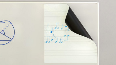 ALLboards 80x95cm magnetic dry-wipe overlay sheet - Staff