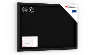 ALLboards Black chalkboard 60x40 cm wooden frame color black