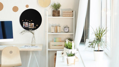 ALLboards Circular Magnetic Chalkboard in Black - 40 cm Diameter ...