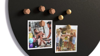 ALLboards Circular Magnetic Chalkboard in Black - 40 cm Diameter ...