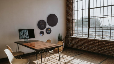 ALLboards Circular Magnetic Chalkboard in Black - 40 cm Diameter ...