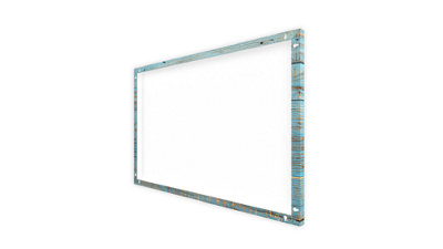 ALLboards Magnetic Boards MetalBoard BLUE PLANKS VINTAGE RETRO 90x60cm ...