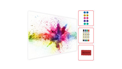 ALLboards Magnetic Boards MetalBoard COLOR SPLASH 60x40cm a Magnetic ...