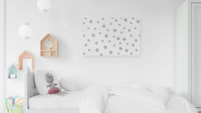 ALLboards Magnetic Boards MetalBoard GRAY STARS BACKGROUND 90x60cm a ...