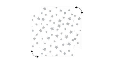 ALLboards Magnetic Boards MetalBoard GRAY STARS BACKGROUND 90x60cm a ...