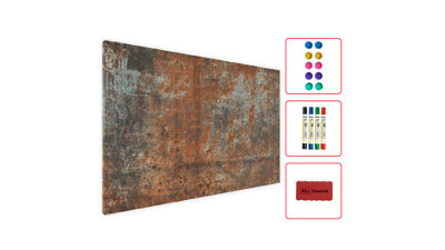ALLboards Magnetic Boards MetalBoard RUST CORROSION 60x40cm a Magnetic ...