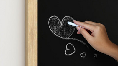 ALLboards Magnetic Chalkboard House Hut Shape Form with Wooden Frame ...