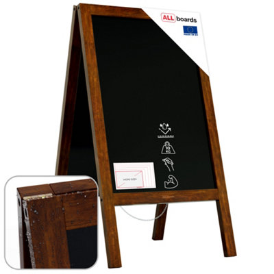 ALLboards Pavement Sign Waterproof Heavy Stable Wooden Frame 118x61cm ...