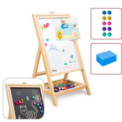 ALLboards Rotating Drawing Board for Children, Chalk and Magnetic ...