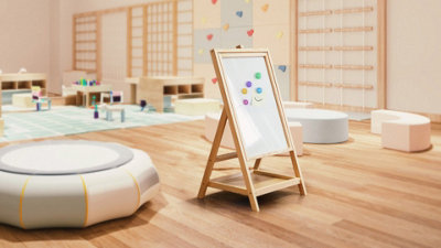 ALLboards Rotating Drawing Board for Children, Chalk and Magnetic ...