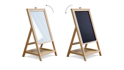 ALLboards Rotating Drawing Board for Children, Chalk and Magnetic ...