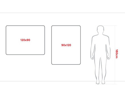 ALLboards Whiteboard dry erase magnetic surface aluminium frame 120x90 ...