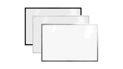 ALLboards Whiteboard dry erase magnetic surface, black wooden frame ...