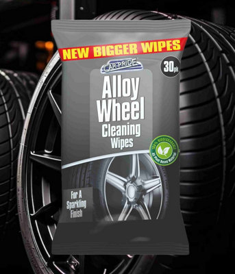 Alloy Wheel Cleaner Wipes Large Car Alloy Cleaning Wipe Dirt Dust ...