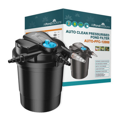 AllPondSolutions Auto Cleaning Pressurised Pond Filter AUTO-PFC-12000 ...