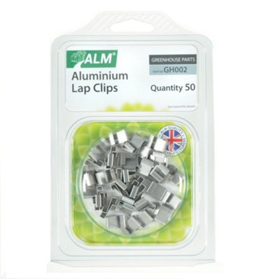ALM Aluminium Cable Clips (Pack of 50) Silver (One Size)