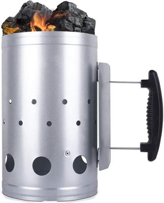Almineez Charcoal Chimney Starter BBQ Grill Lighter Barbecue Fire ...