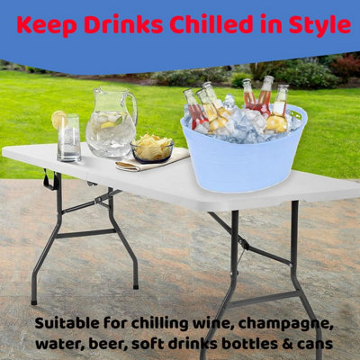 Almineez Premium Plastic Drink Bucket Large 24L Beverage Tub with ...