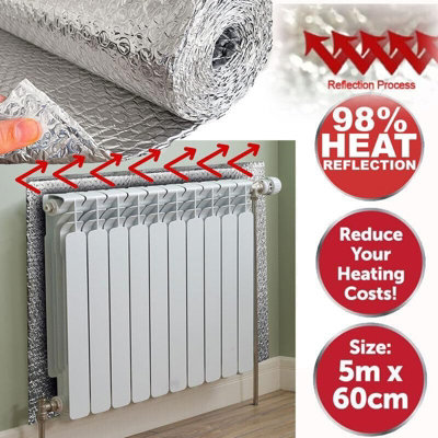 Almineez Radiator Reflective Foil Foil Insulation Sheet Heat Reflector ...