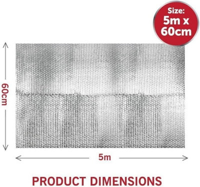 Almineez Radiator Reflective Foil Foil Insulation Sheet Heat Reflector ...