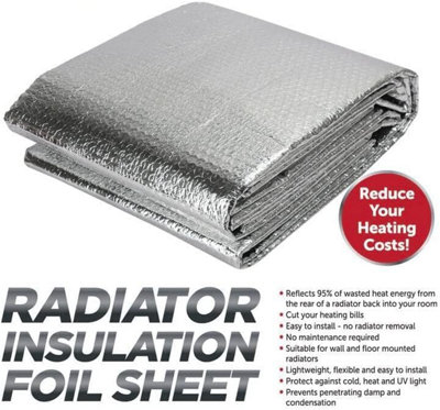 Almineez Radiator Reflective Foil Foil Insulation Sheet Heat Reflector ...