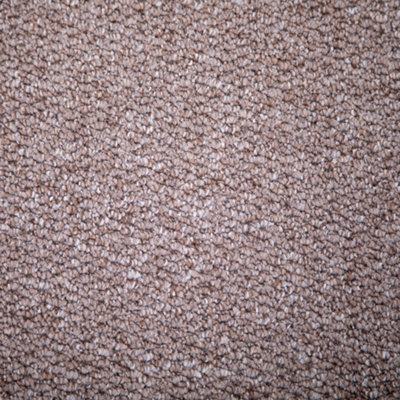 Almond Brown Shade Carpet Berber Loop Durable Hard Wearing Pile 4mm ...