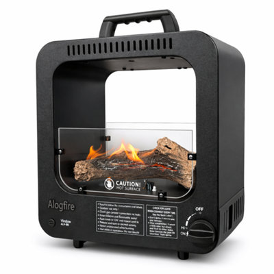 Alogfire Time Tunnel Portable Outdoor Gas Fireplace 2.75kW with Log ...