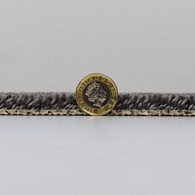 Alpha Raven Grey Twist Carpet 1.75m x 4m