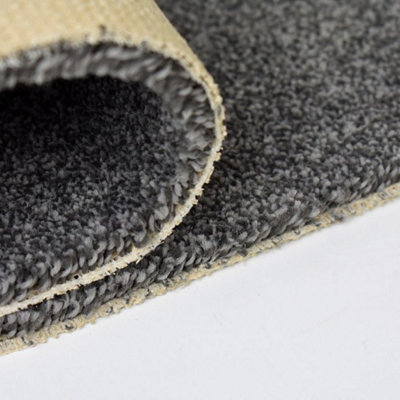 Alpha Raven Grey Twist Carpet Sample 10cm x 10cm