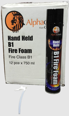 AlphaChem B1 Fire Rated Expanding Foam - Hand Held - 750ml Can (X5FB1HH7)
