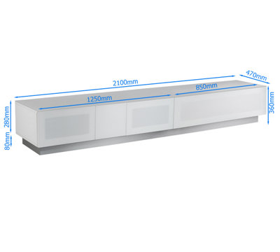 Alphason Element TV-Stand Grey, 2100mm