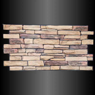 Alpina PVC 3D - Natural Stone - 5pack - High Quality | DIY at B&Q