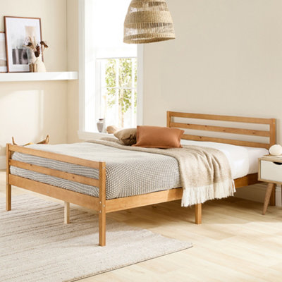 Alpine Bed Frame in Natural Finish