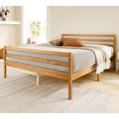 Alpine Bed Frame in Natural Finish