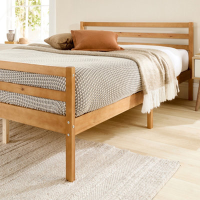 Alpine Bed Frame in Natural Finish