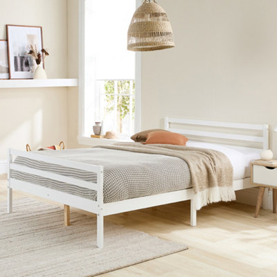 Alpine Bed Frame in White Finish