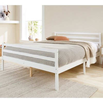 Alpine Bed Frame in White Finish