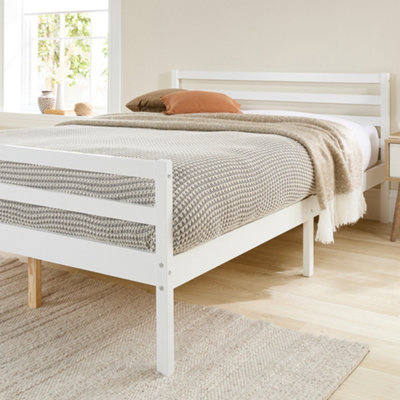 Alpine Bed Frame in White Finish