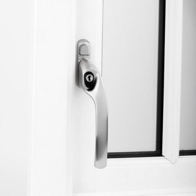 Alpine Espag Window Handle - Enduro Steel (Right Hand) | DIY at B&Q