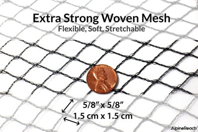 AlpineReach Garden Netting and Bird Netting Kit 2m x 20m Extra Strong ...